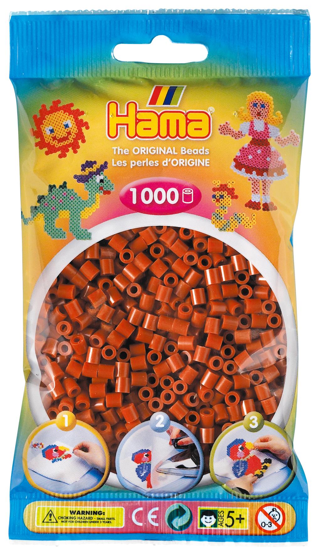 Hama Bead Products :: Hama Beads Midi PK 1000 207-20 Reddish Brown